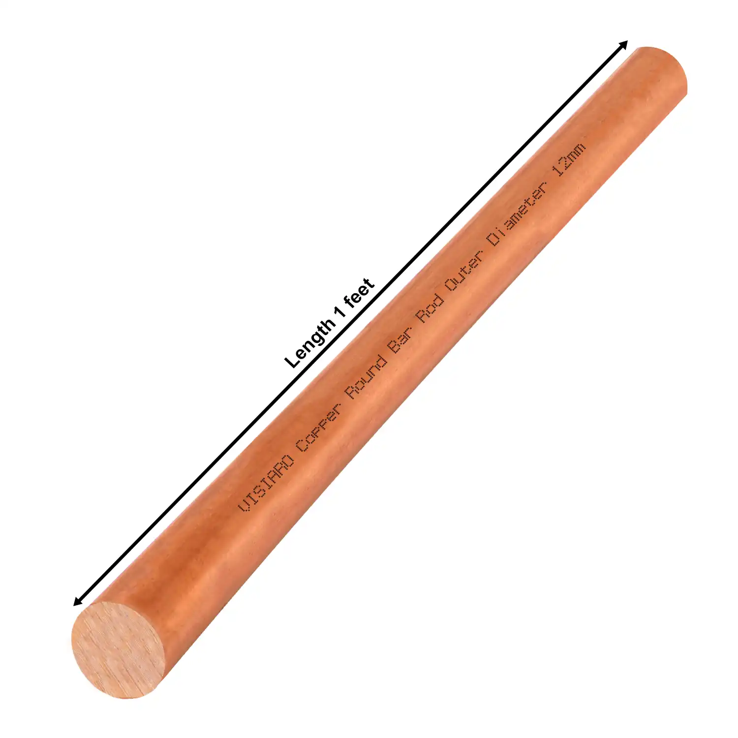 C101 Copper Rod 1/8 Inch Diameter 24 Inch Length Round Bar C101 Copper ...