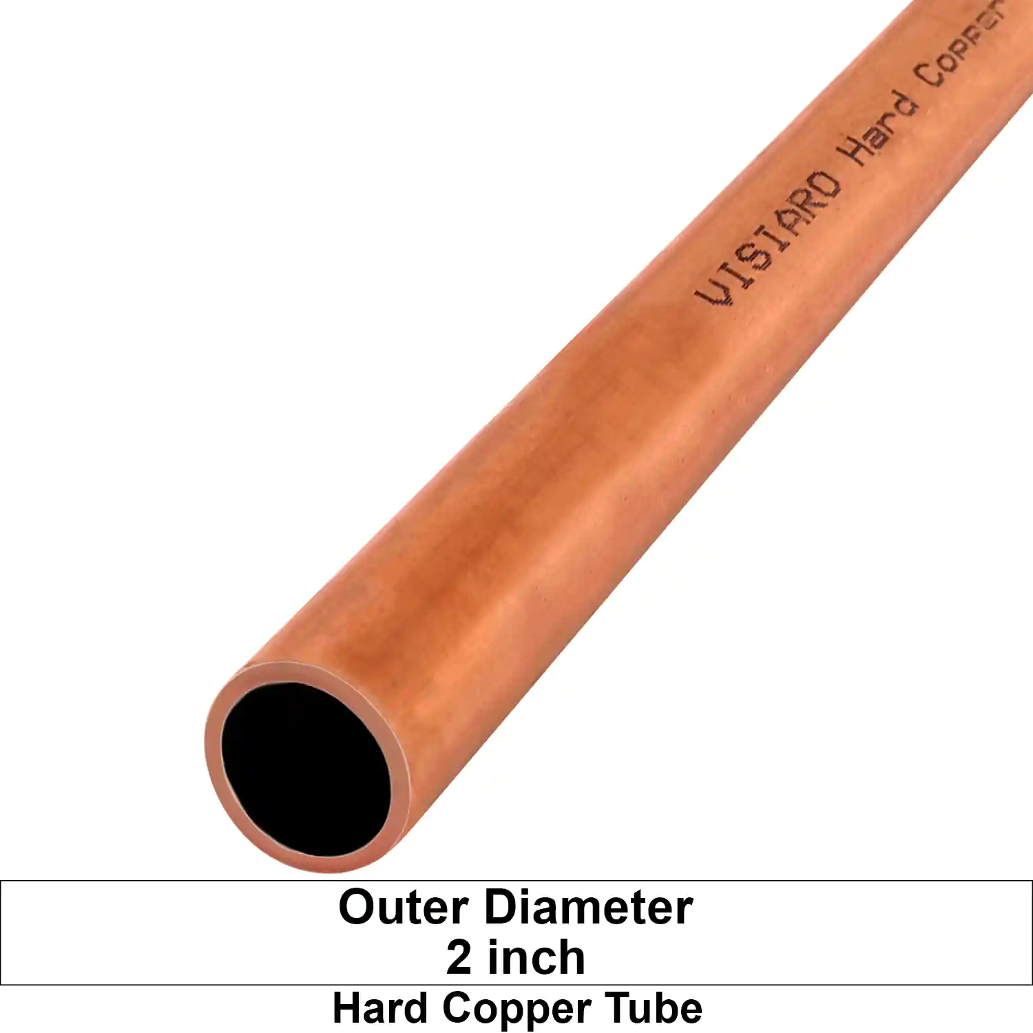 Visiaro Hard Copper Tubes with O.D 2 inch. 2 inch Copper Tube